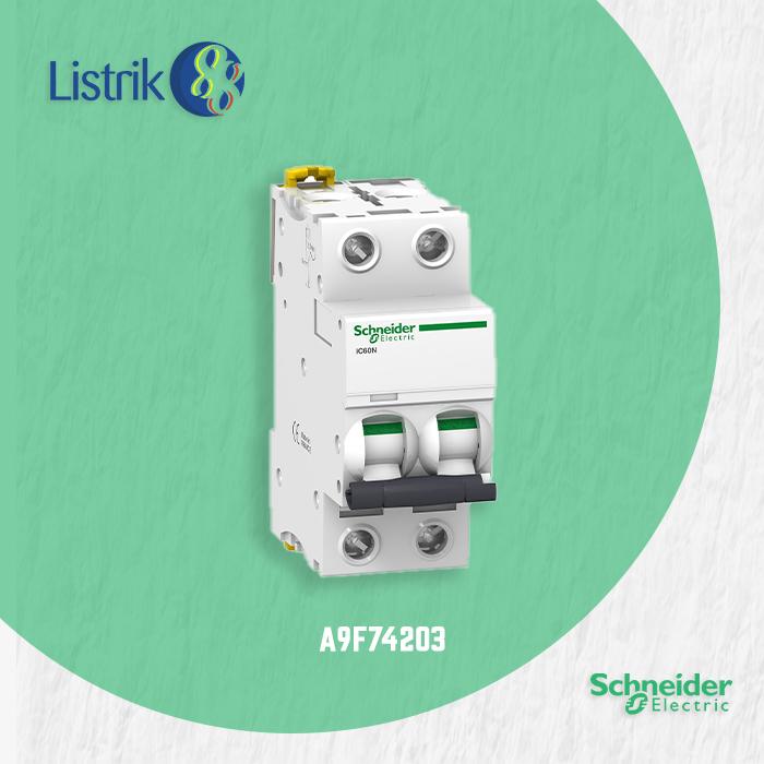 Jual A9F74203 - Acti9 iC60N 2P C 3A 440V MCB -SCHNEIDER - Kota Bandung ...