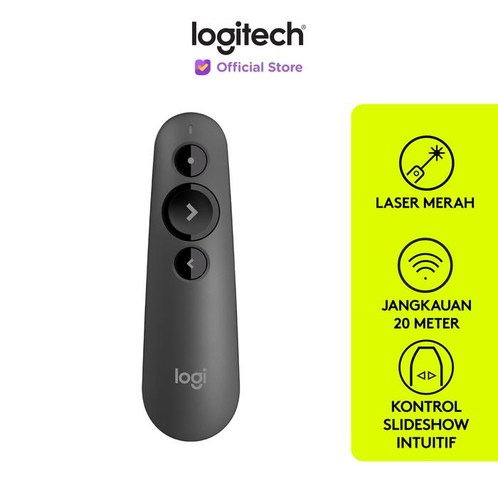 Promo Logitech R500s Remote Pointer Presentasi Wireless Laser Merah ...