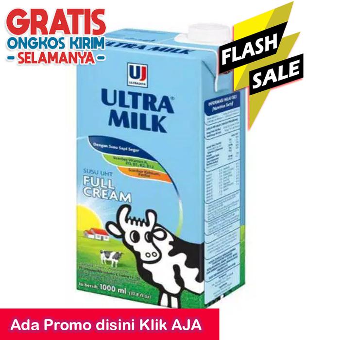 Jual Susu UHT Full Cream Ultra Milk 1000 ml - Jakarta Barat ...