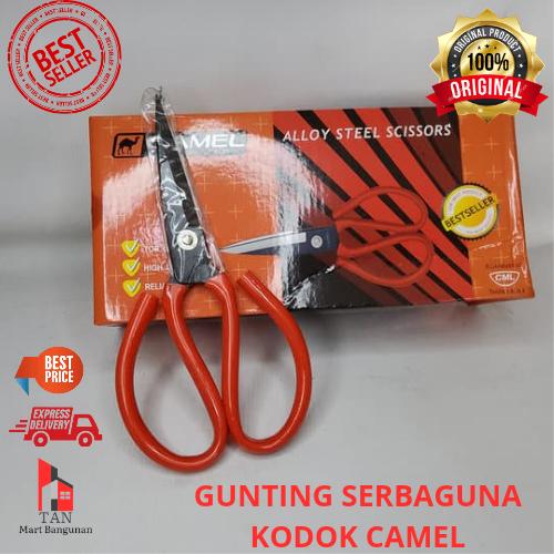 Jual Gunting Serbaguna Kodok Gagang MERAH Kulit CAMEL JUMBO - Kota ...