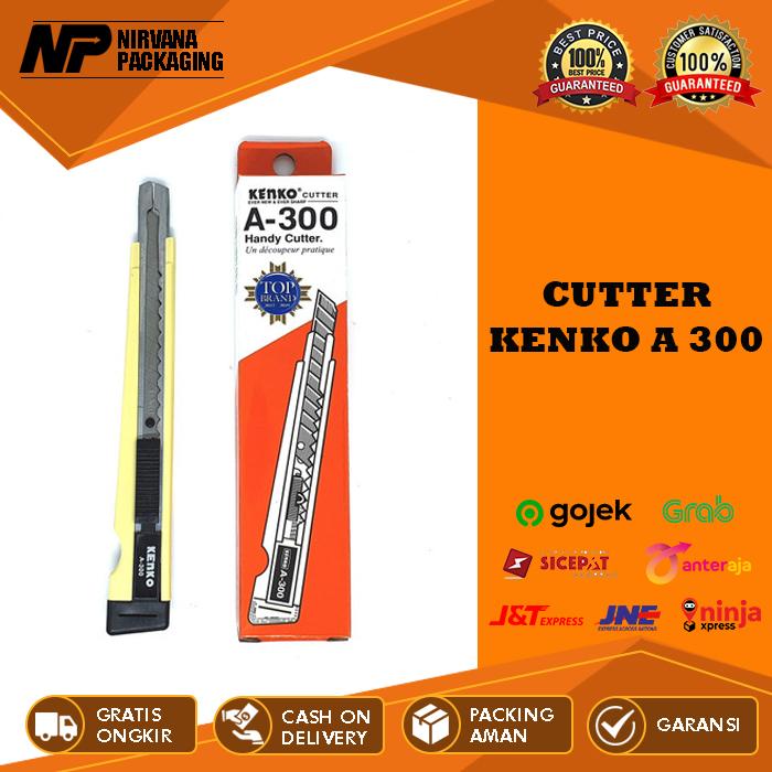 Jual CUTTER KENKO A 300 / PISAU CUTER A-300 / PISAU KATER A300 KECIL ...