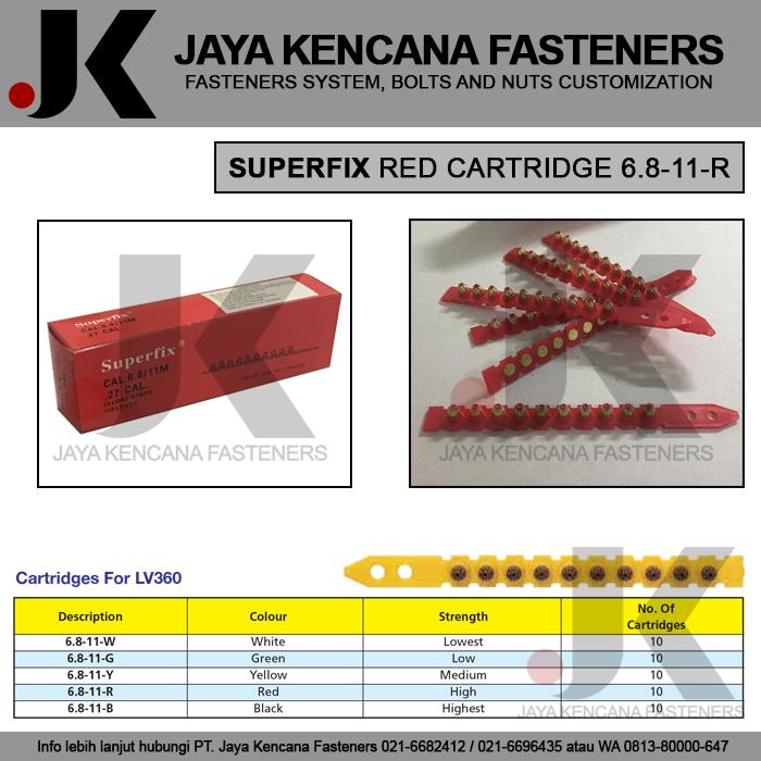 Jual Superfix - 6.8 / 11 Red Strip Cartridge Untuk LV 360 / Hilti ...