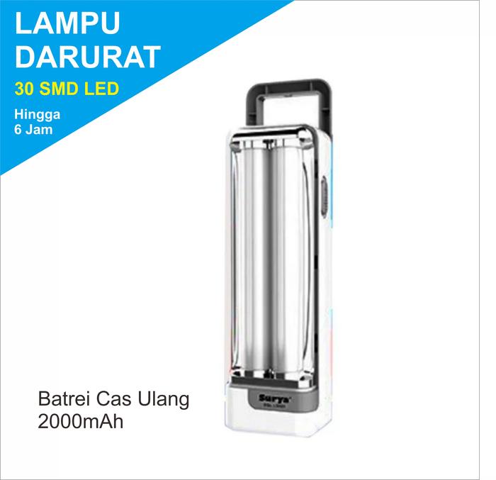 Jual Lampu Darurat Mati Listrik Emergency Lamp Portable Cahaya Putih ...