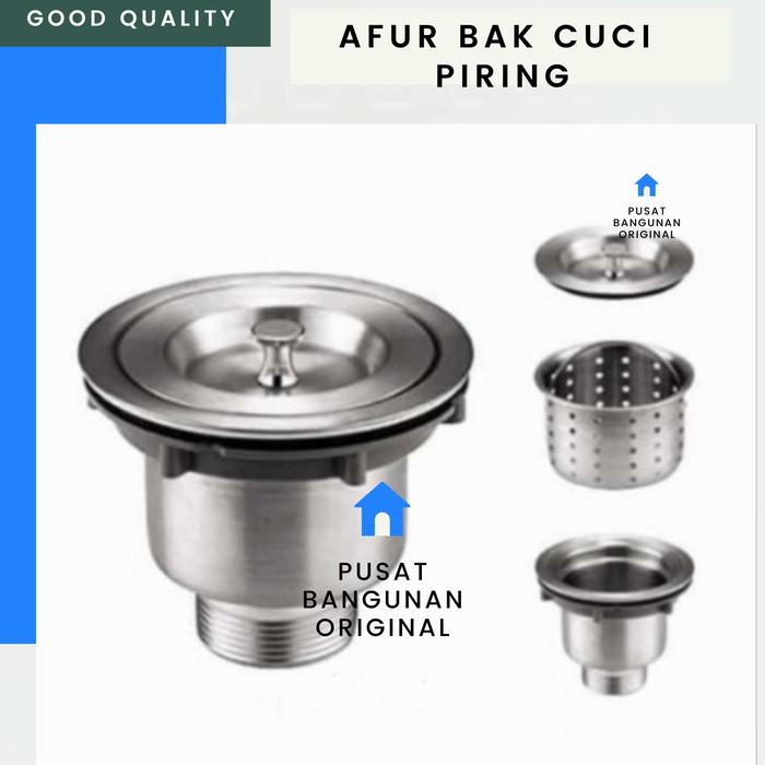 Jual AFUR PEMBUANGAN BAK CUCI PIRING STAINLESS STEEL AVUR KITCHEN SINK ...