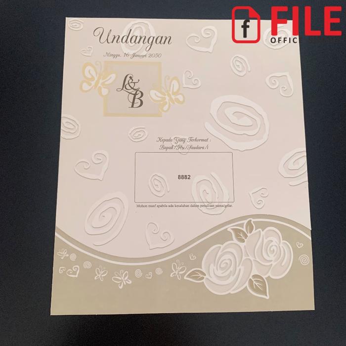 Jual Blangko Undangan Pernikahan / Khitanan / Ulang Tahun Kosong- ERBA ...