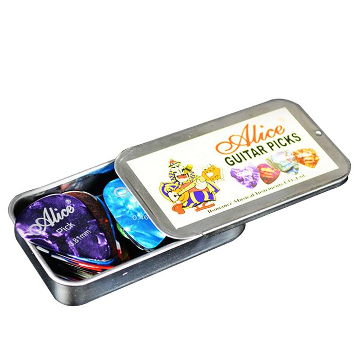 Promo Alice A011A Rectangle Metal Pick Holder Koleksi Pick Gitar - Kota ...