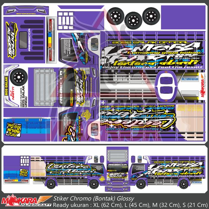 Jual Pola sticker truk mboys / truk oleng ukuran S (21 cm) - Kab. Kulon ...