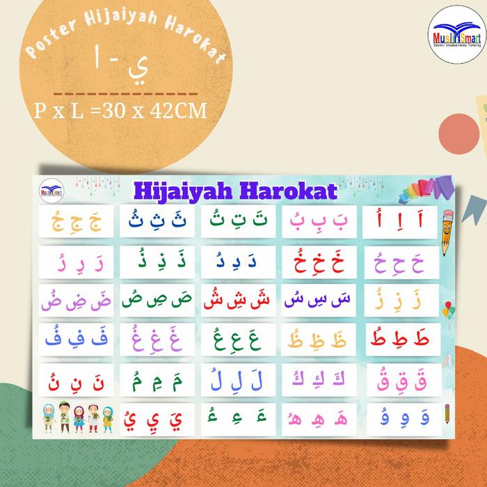Jual poster hijaiyah harokat - Kota Tangerang Selatan - Muslim.smart ...