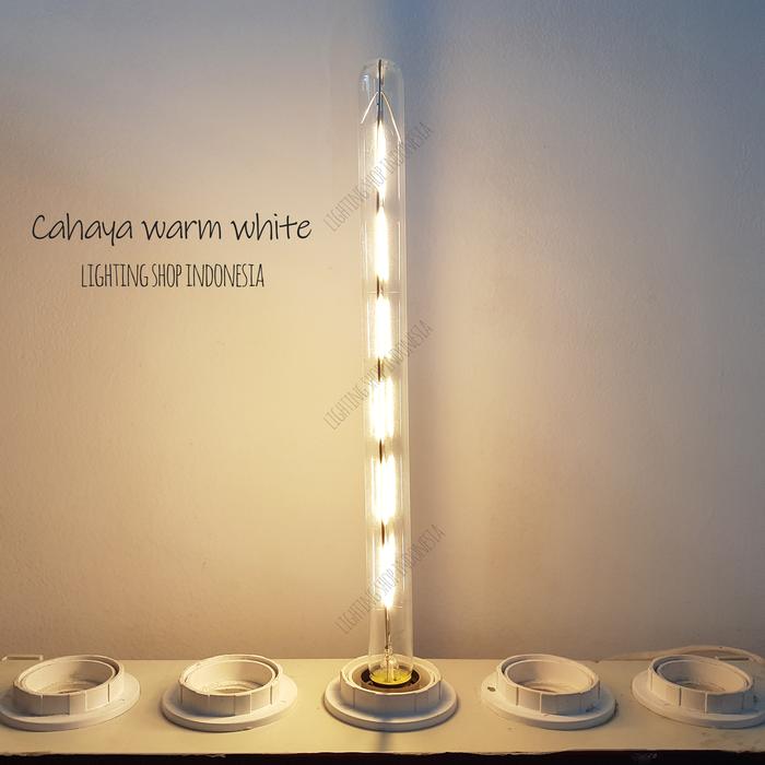 Jual Lampu bohlam edison panjang pipa 29cm led 6w fiting e14 e27 resto ...