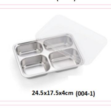 Jual Damya Bento Box Tempat Makan Sekat Stainless dengan tutup plastik ...