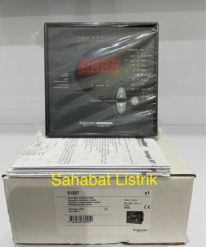 Jual Varlogic RT6 Schneider PF Regulator 6 Step - 51207 - Jakarta Pusat ...