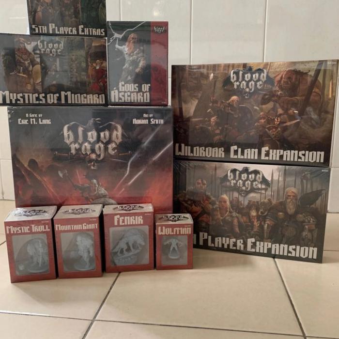 Jual Blood Rage Board Game Kickstarter Edition All in Expansion + Hili ...