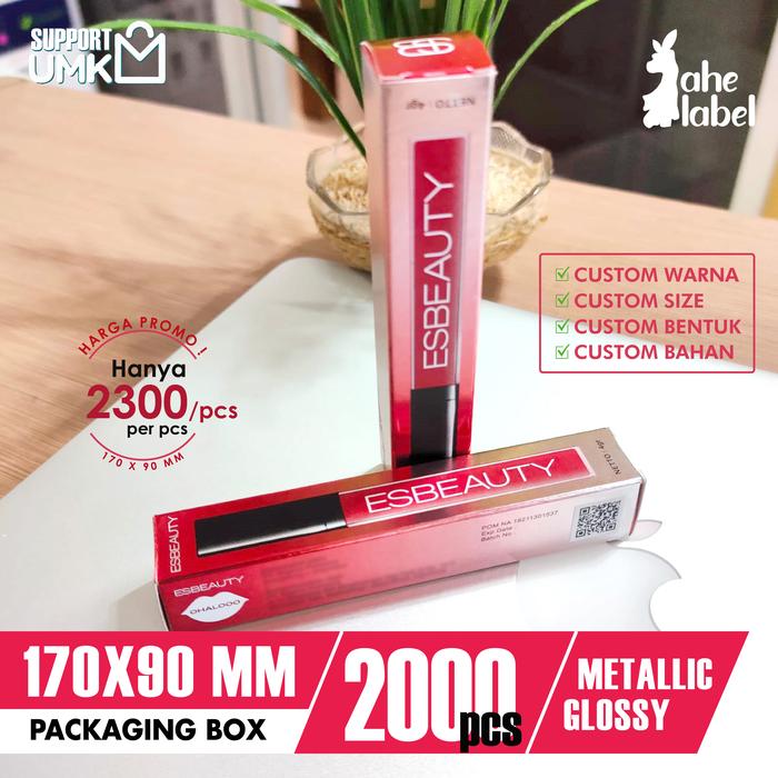 Jual BOX LIPSTIK INNER BOX INNERBOX PACKAGING BOX KOSMETIK 17X9 CM 1000 ...