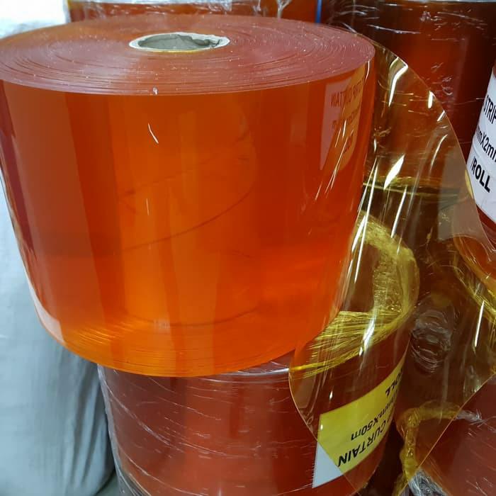 Jual PVC strip curtain orange 2mm x 200 x 50mtr ( tiray pvc ) - Jakarta ...