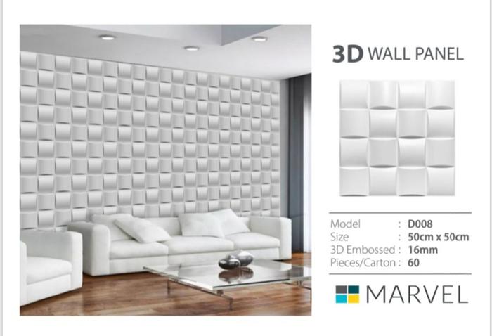 Jual WALLPANEL 3D DINDING PVC WALLPAPER DINDING 3D PANEL 50CM X 50CM ...