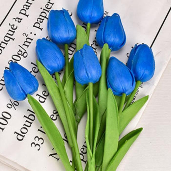 Promo Bunga Tulip Artificial Bahan Latex (BIRU TUA) - Kota Tangerang ...