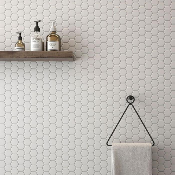 Jual Mosaik Hexagon Putih / Mozaik Mosaic Mozaic Honeycomb Keramik ...
