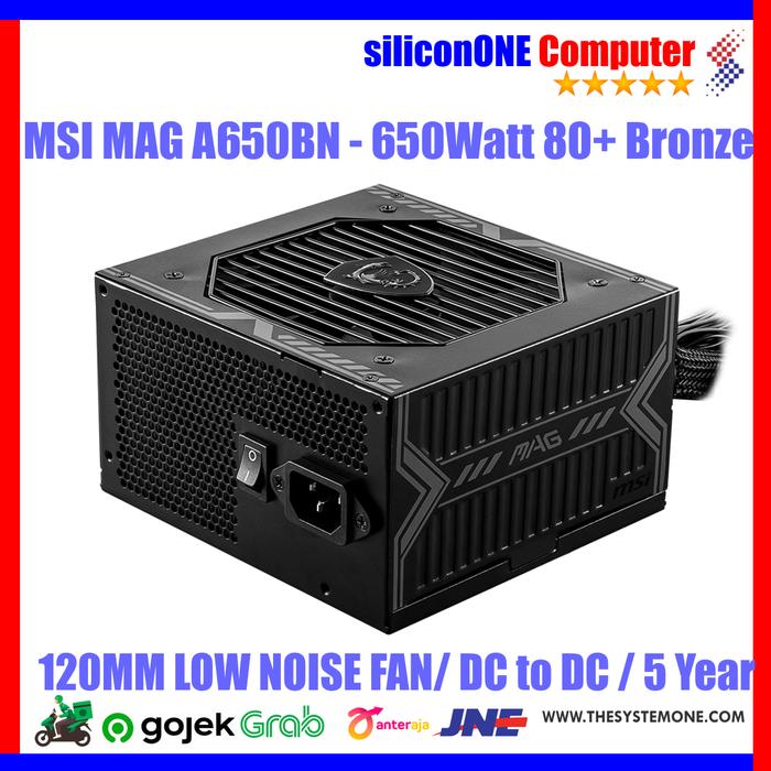 Jual MSI A650BN Powersupply A650 650 650Watt 80+ Bronze MAG PSU - Kota ...