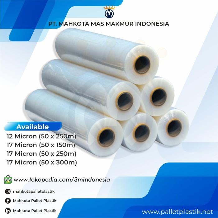 Jual PLASTIC WRAPPING - STRETCH FILM (FOR HAND ROLL) uk 17 Micron 50 x ...