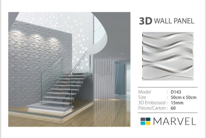 Jual WALLPANEL 3D DINDING PVC WALLPANEL UK 50CM X50CM HARGA PERPCS ...