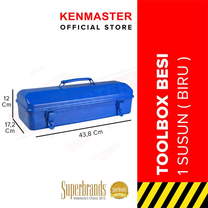 Jual Kenmaster Tool Box 1 Susun Biru - Kotak Perkakas - TOOL079 - Biru ...