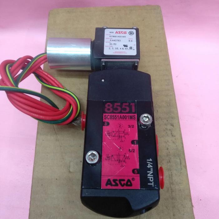 Jual ASCO 8551 SC8551A001MS 1/4" Solenoid Valve 5/2way WT8551A001MS ...