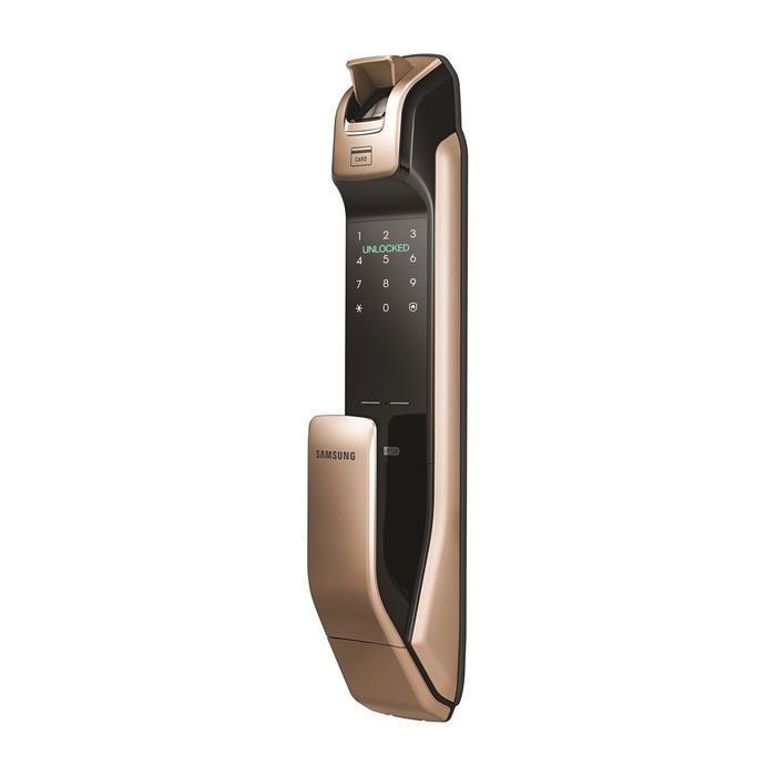 Jual Samsung Smart Doorlock (Push/Pull Handle with Fingerprint) - Gold ...