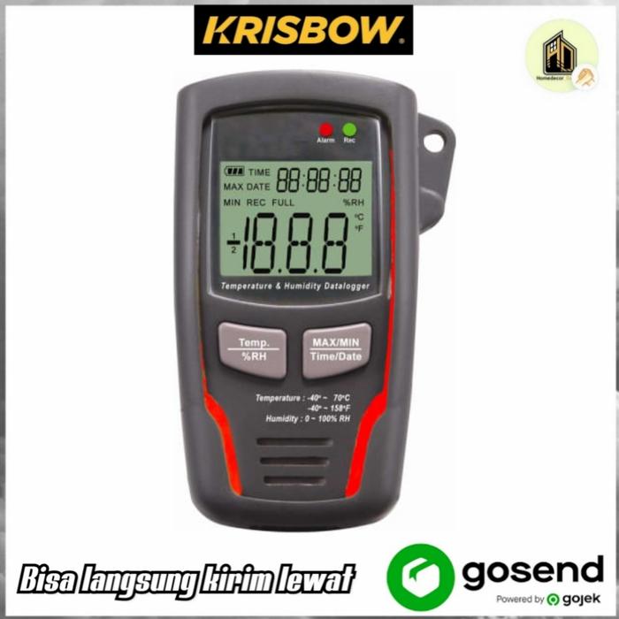 Jual Krisbow Alat Ukur Temperatur Dan Kelembapan Udara / humidity ...