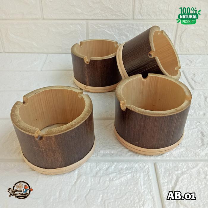Jual Asbak Bambu Hitam type AB.01 - Kab. Sumedang - Budiman Handicraft ...