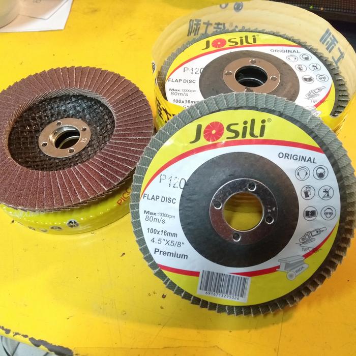 Jual Amplas Susun (Flap Disk) JOSILI 4inch grid 120 - Kota Tangerang - JK_Teknik | Tokopedia