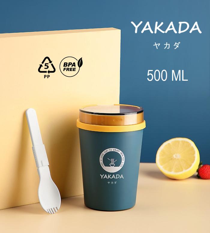 Jual Lunchbox Mug Gelas Orinoco Y-926 With spoon Microwave Compatible ...