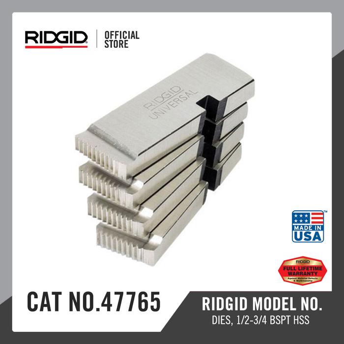 Jual Ridgid Dies NPT 1/2'-3/4' HSS-47765 - Jakarta Pusat - RIDGID ...