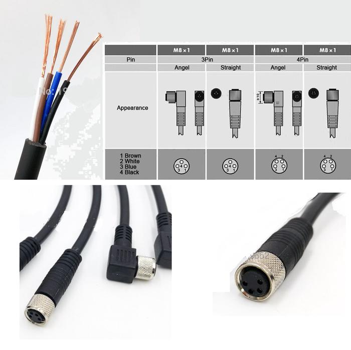 Jual M8 Cable connector for Sensor, PVC, 2 Meter - 3P Straight PVC - Jakarta Barat - industry98 ...