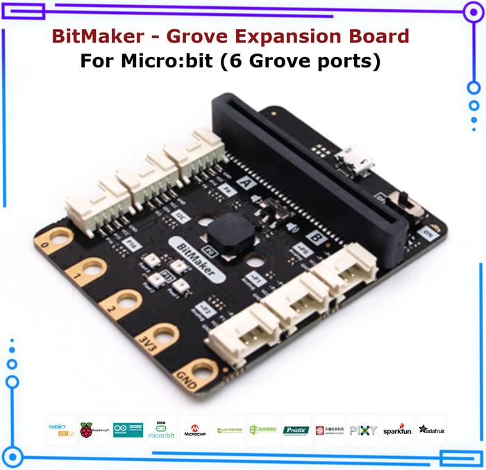 Jual BitMaker Microbit - Grove Expansion Board for Micro:bit 6 Grove ...