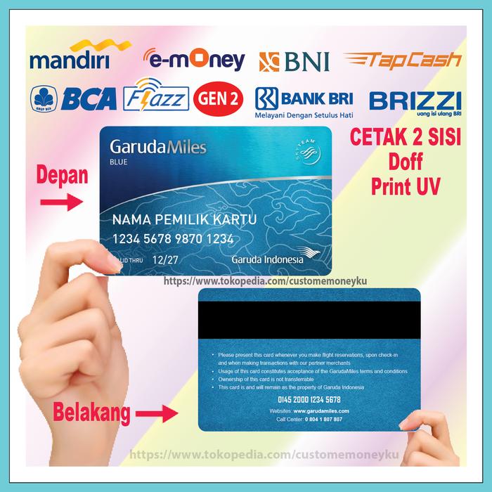 Jual KARTU EMONEY MANDIRI BCA GEN 2 BNI BRI GARUDA CARD BLUE VERSION ...