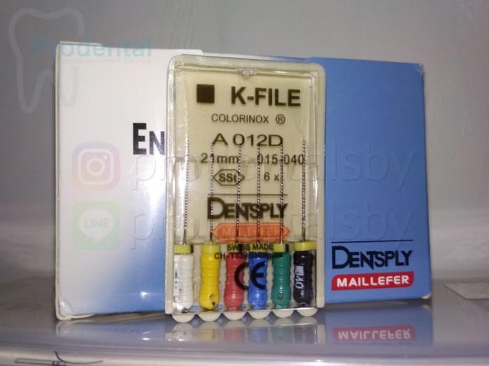 Jual Kfile Dentsply 21mm size 15-40 / dental kfiles / kfile dentsply ...