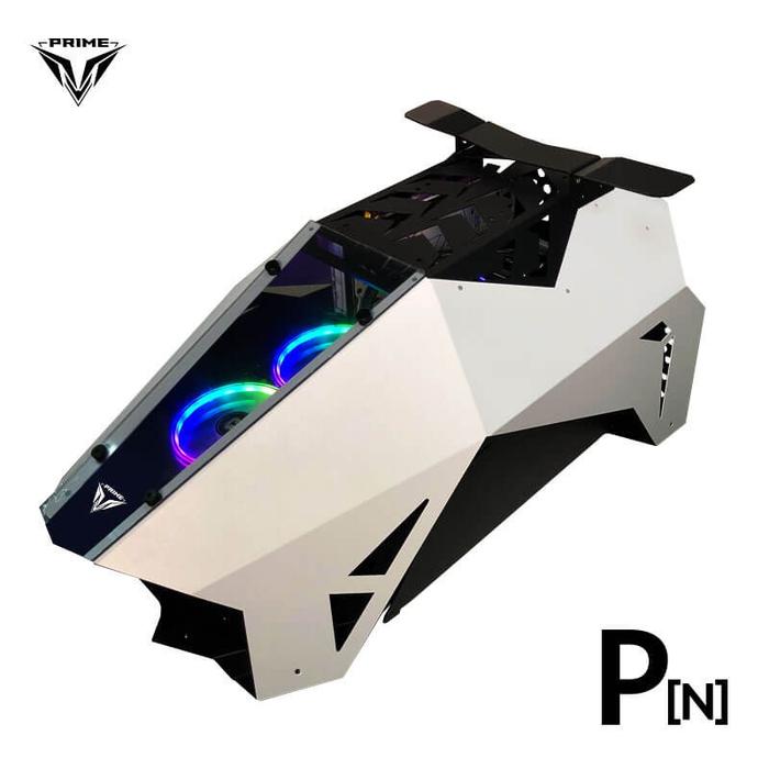 Jual Casing PRIME P-[N] WHITE - ALUMUNIUM GAMING CASE - UNIQUE DESIGN ...