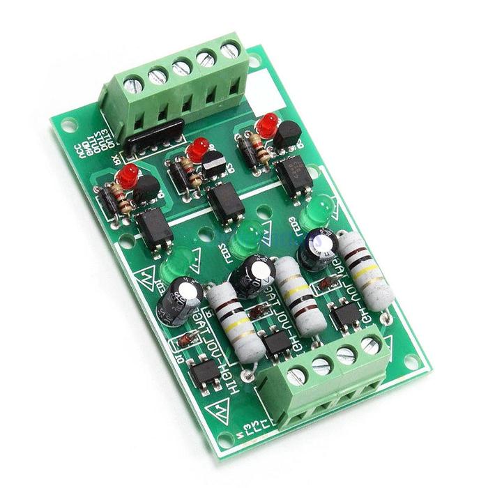 Jual 3 Channel Optocoupler Isolation Module AC 220V Isolated Board ...