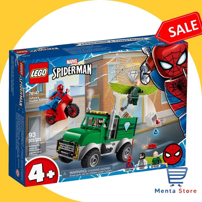 Jual LEGO Marvel Spiderman 76147 Vulture's Trucker Robbery Spider Man ...