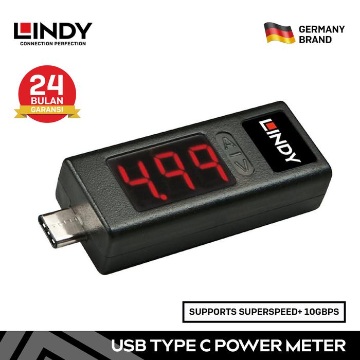Promo Voltage Ampere Tester LINDY USB Type C Power Meter Cicil 0% 3x ...