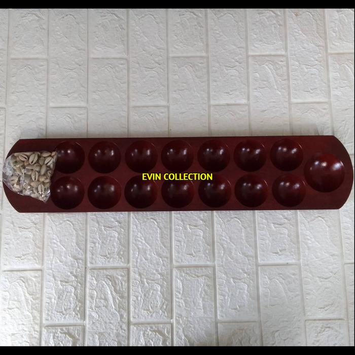 Jual Congklak Kayu + 120 Biji Kerang Dakon Congklak Mengkilap ...