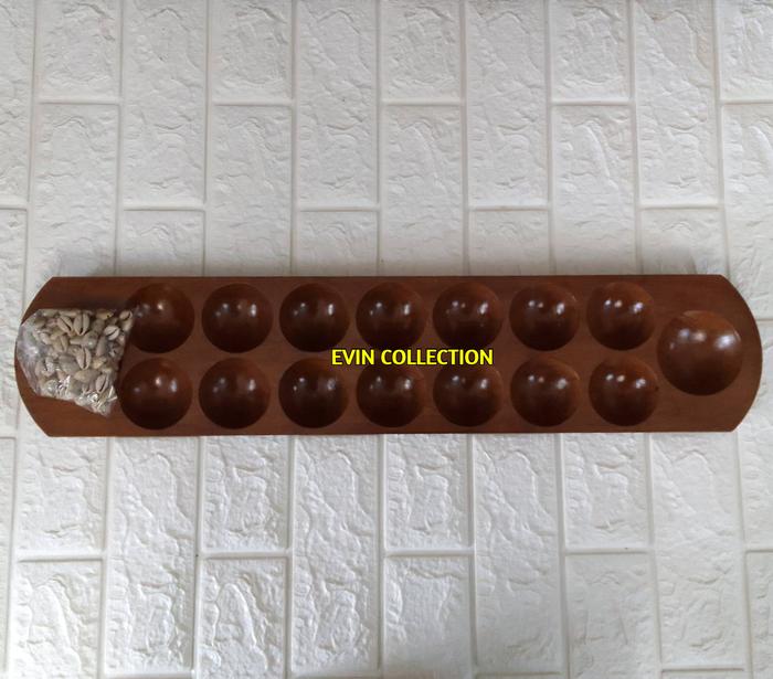Jual Congklak Kayu + 120 Biji Kerang Dakon Congklak Mengkilap ...