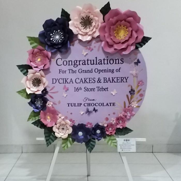 Jual Papan Bunga Kertas/Papan Bunga/Papan Bunga Ucapan/Paper Flower ...