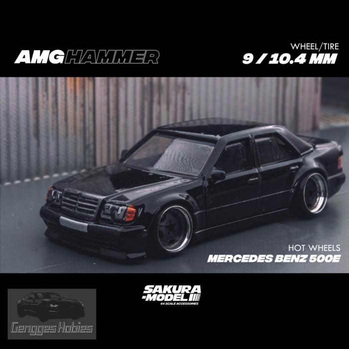 Jual Ban Karet Hotwheels Premium 1/64 Custom Wheels Sakura model AMG Hammer - Hitam - Kota Depok ...