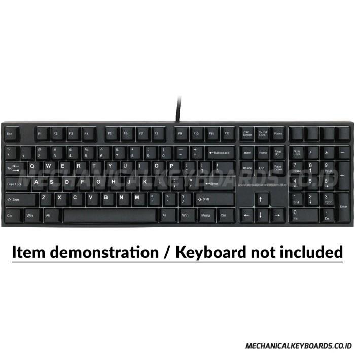 Jual Tai-Hao Black / WoB Cubic ABS Double Shot Keycap Set (150 Keys ...