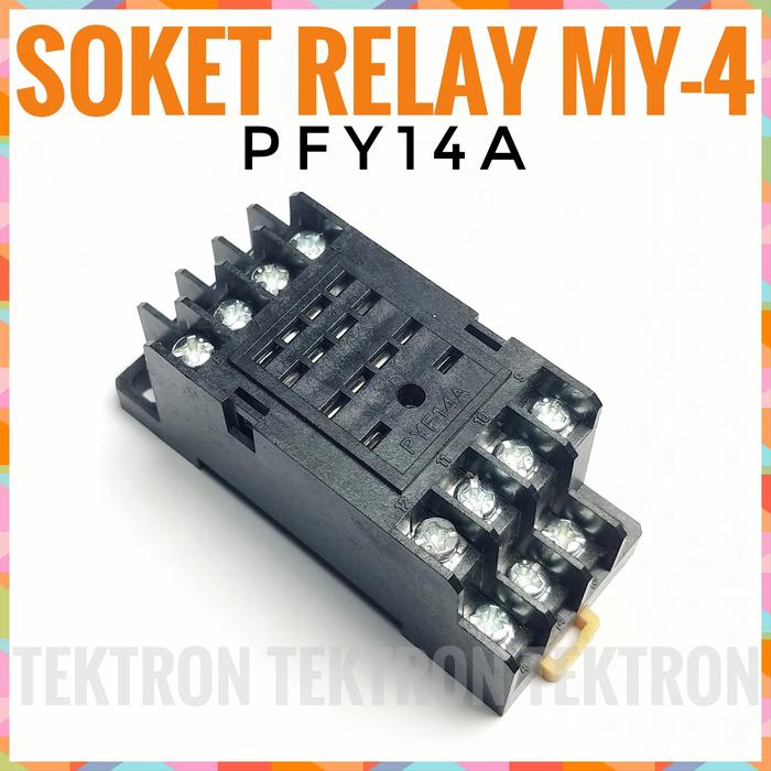 Jual Soket Relay MY4 14pin PFY14A Socket Dudukan Rumah MY4N - Kota ...