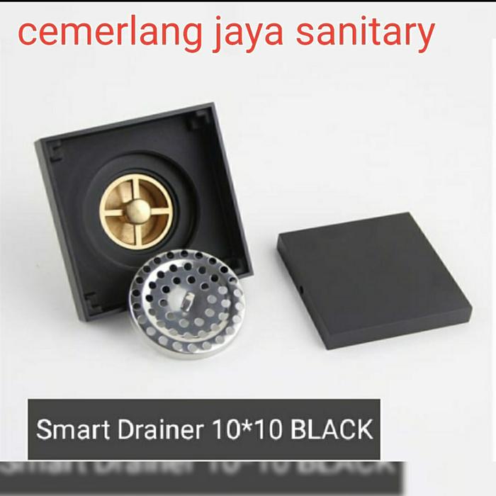 Jual Floor Drain Stainless Black Hitam Smart Drain 10x10 cm - Jakarta ...