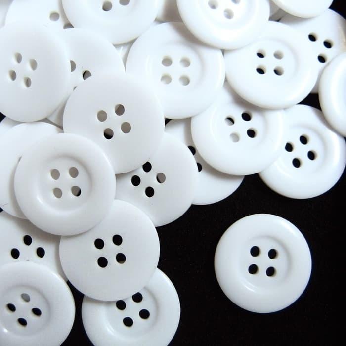 Jual isi 12 pcs Kancing Jas 18mm - 20mm - 25mm - Kancing Hitam Putih ...