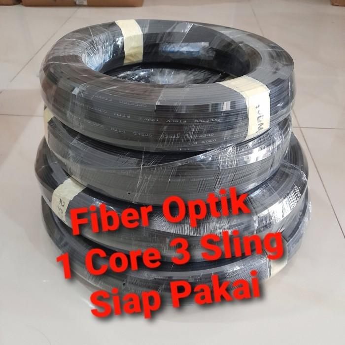 Jual Kabel FO Fiber Optik 150M 1 Core 3 Sling FTTH Spectra Siap Pakai ...