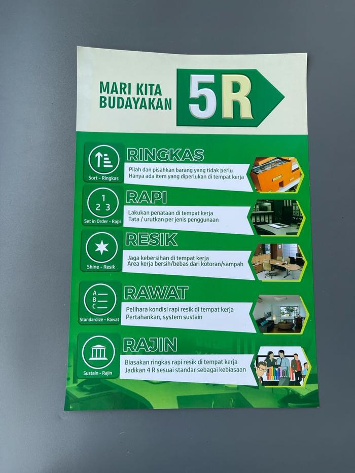 Jual Poster Mari Budayakan 5R di Kantor| Poster Edukasi Kantor - Kab ...